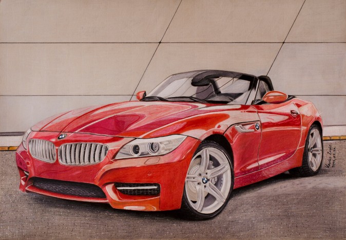 Autókat rajzol a magyar srác, de nem akárhogy - Vezess