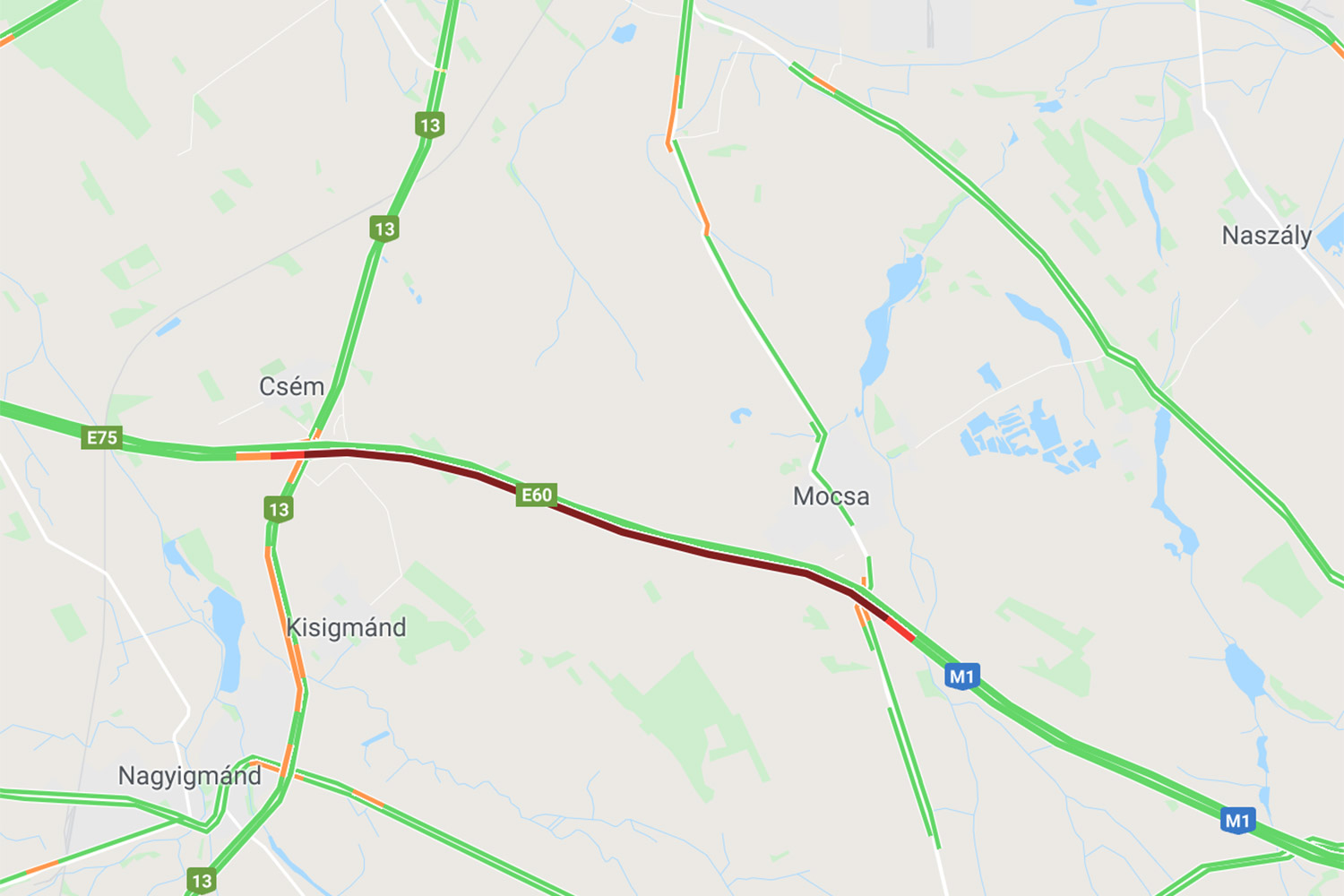 Megbénult az M1-es, több km-es a dugó - Vezess