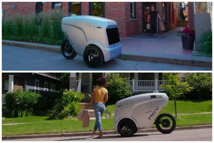 Refraction AI REV-1 robotfutár | Vezess