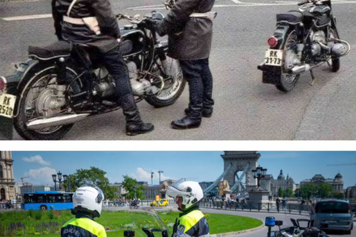 Zseniális "akkor és most" fotót osztott meg a rendőrség - Vezess